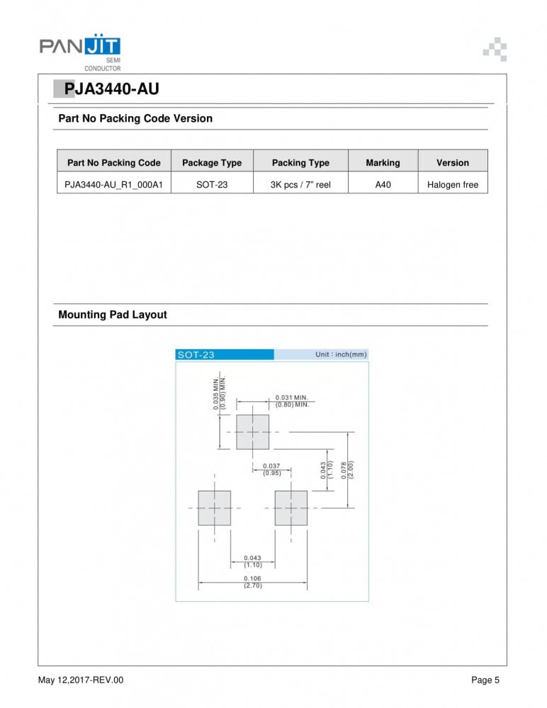 PJA3440-AU datasheet page 5
