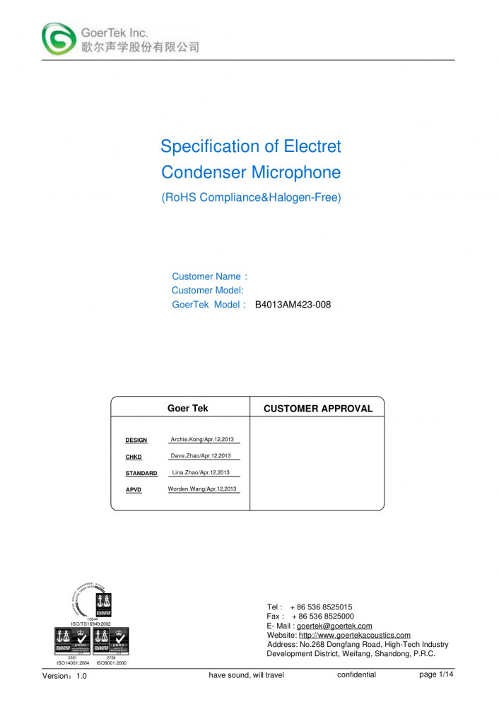 B4013AM423-008 datasheet page 1