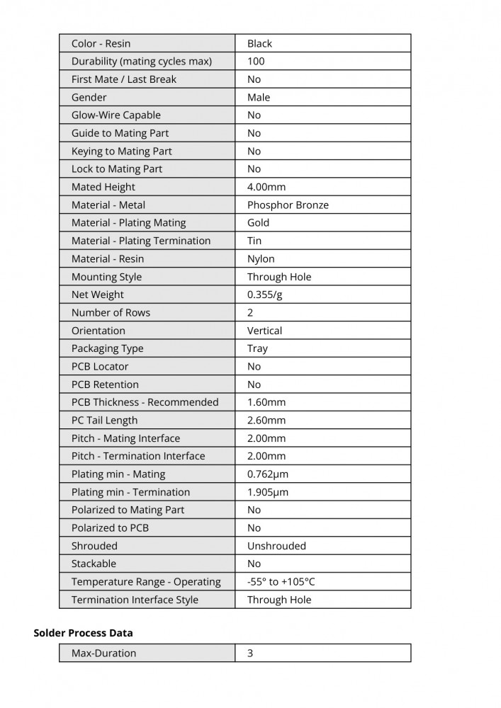 MOLEX 877581417 technical drawing preview 3