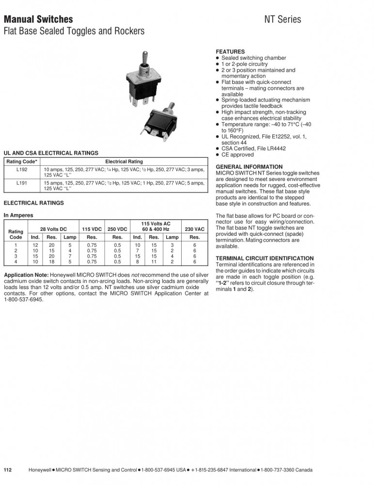 Honeywell NT Series catalog page 6