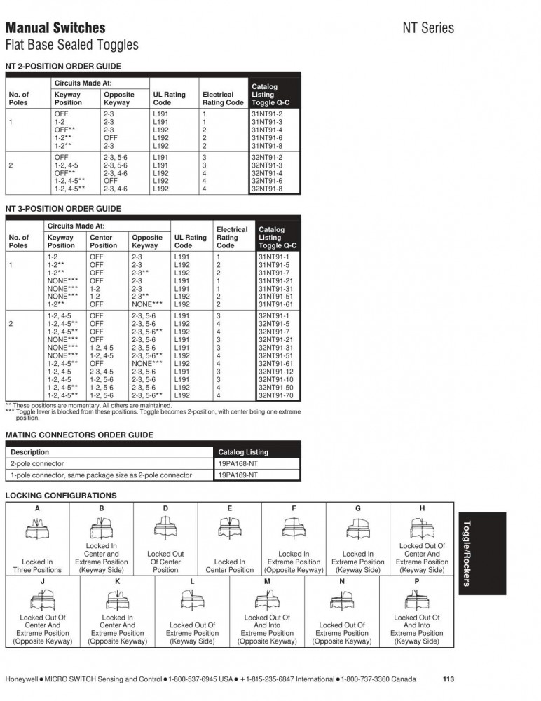 Honeywell NT Series catalog page 7