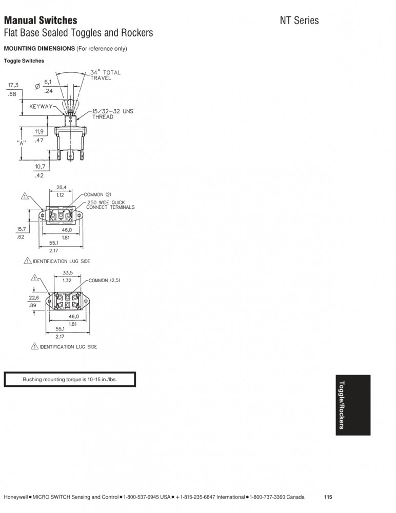 Honeywell NT Series catalog page 9