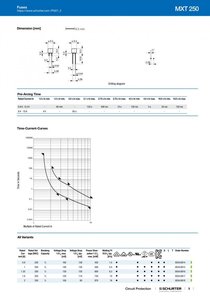 SCHURTER 0034.6920 datasheet page 3