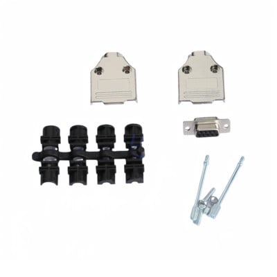 MH CONNECTORS MHDCMR9-DB9S-K D-Sub Backshell Hood for DB9 Connectors