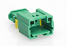 NSCC 3.33mm Pitch Male Pin Connector, Non-Sealed, 4 Circuits, Green for sale