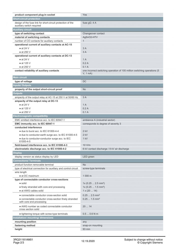 3RQ31181AM01 technical document page 2