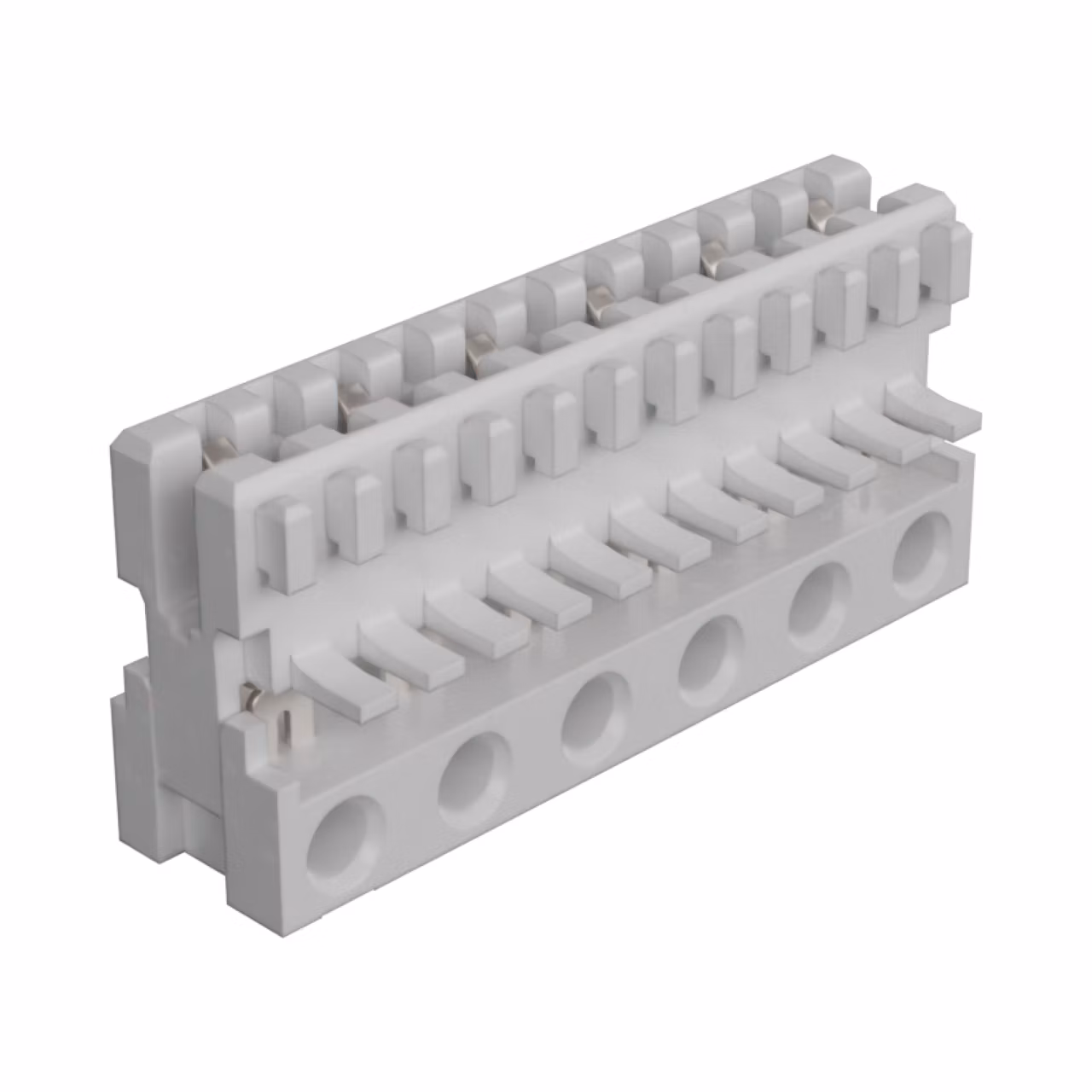 5.00mm R-Power RAST Female Connector, 6.0A, Tin (Sn) Plated, 6 Circuits, UL94-V0, Fully Coded, Open End Walls for sale