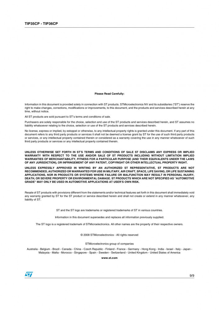 TIP35CP datasheet page 9