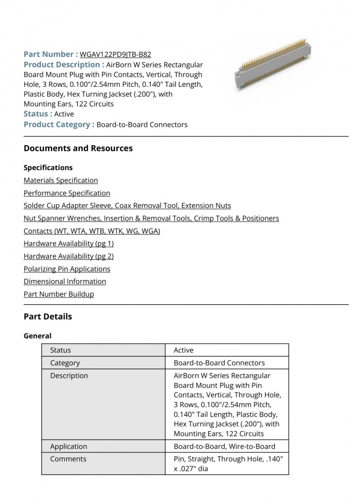 WGAV122PD9JTB-B82 technical document image 1