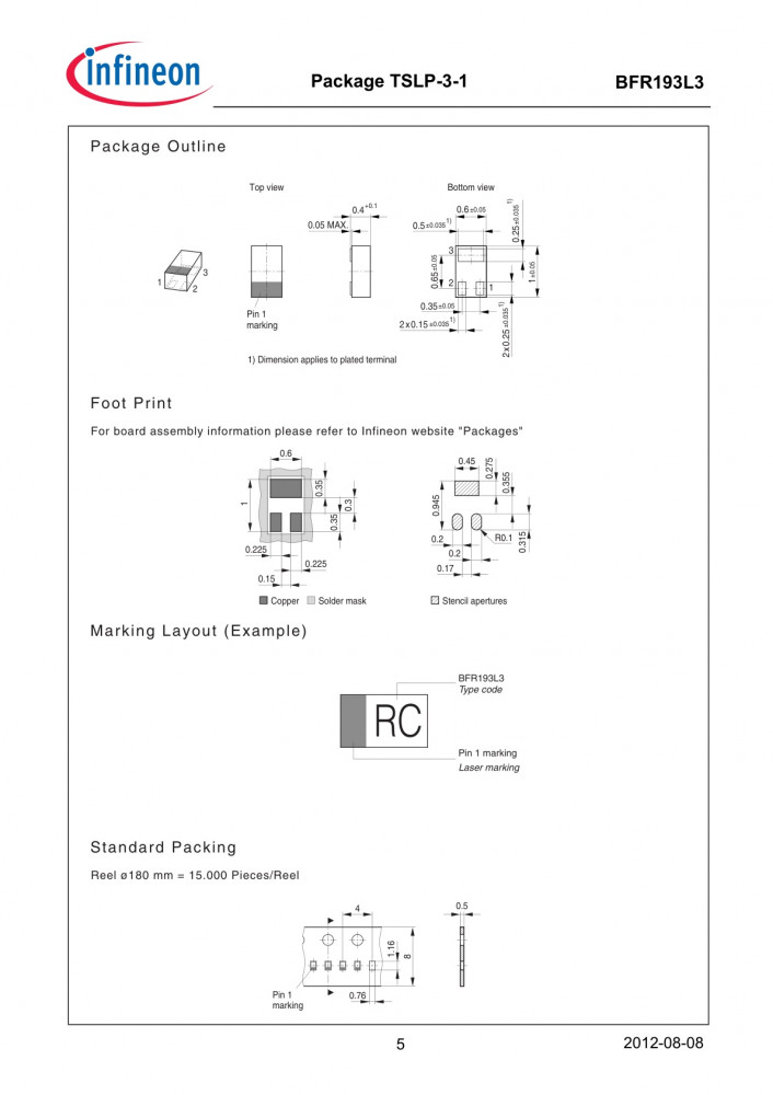 BFR 193L3 E6327 datasheet page 5