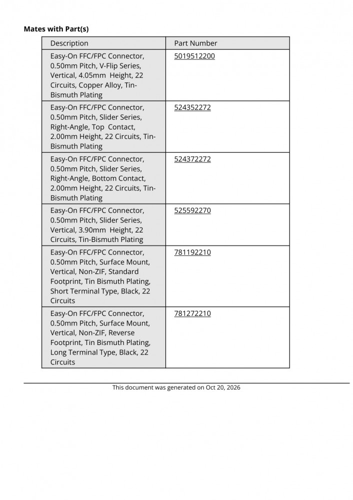 MOLEX 153660231 technical document image, page 3