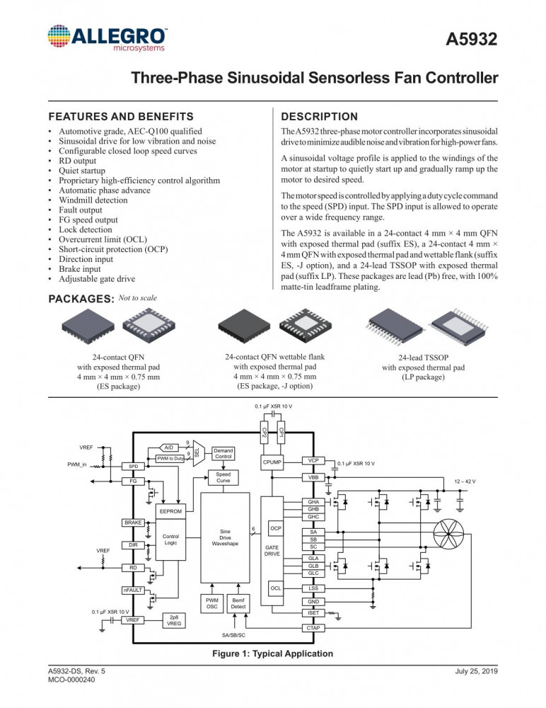 A5932 datasheet page 1