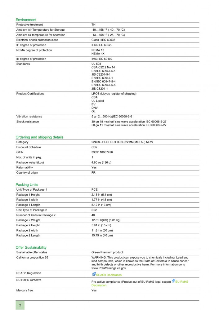 XD4PA14 technical document page 2