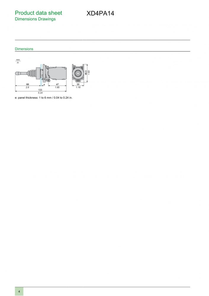 XD4PA14 technical document page 4