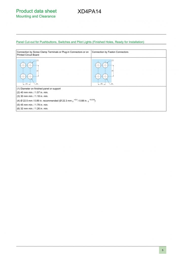 XD4PA14 technical document page 5
