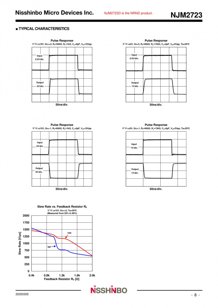 NJM2723 datasheet page 8