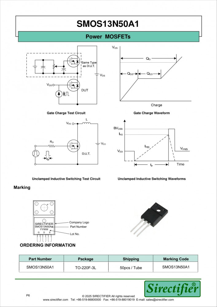 SMOS13N50A1 datasheet page 6