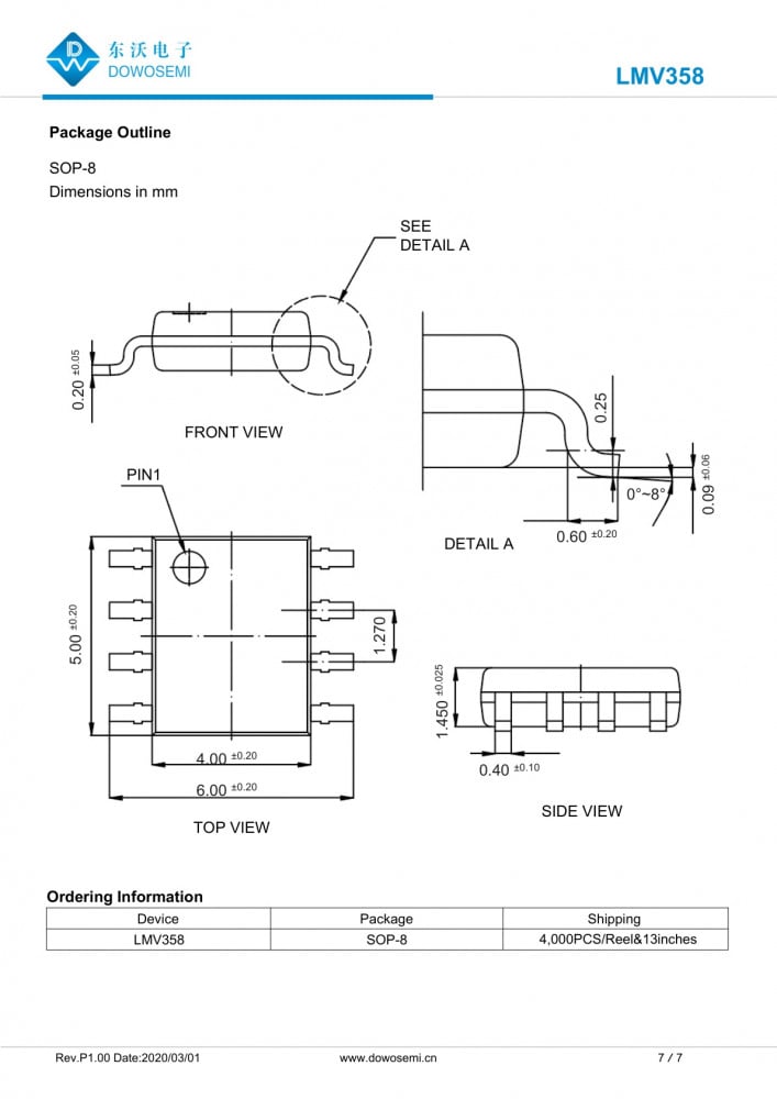 LMV358 datasheet page 7