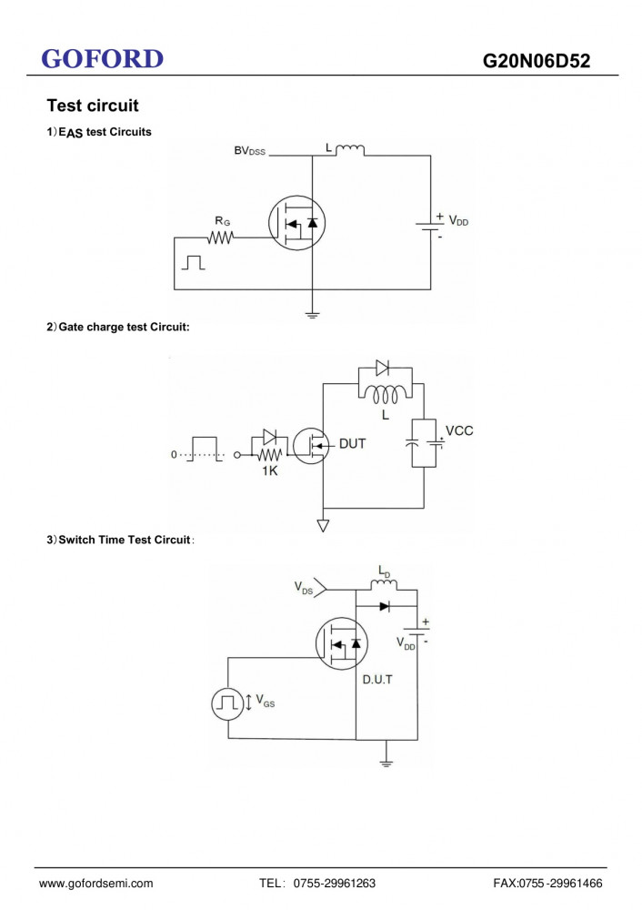G20N06D52 datasheet page 3