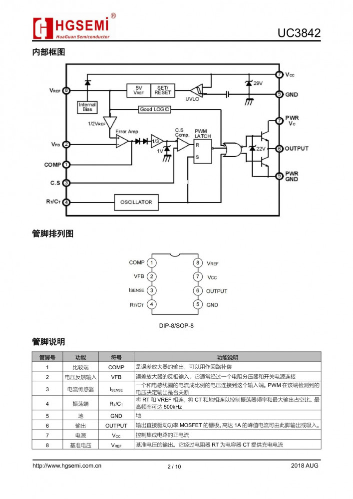 UC3842N datasheet page 2