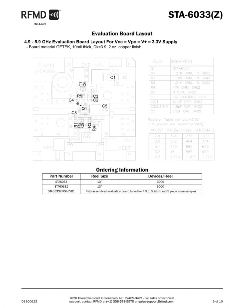 STA-6033Z datasheet page 9