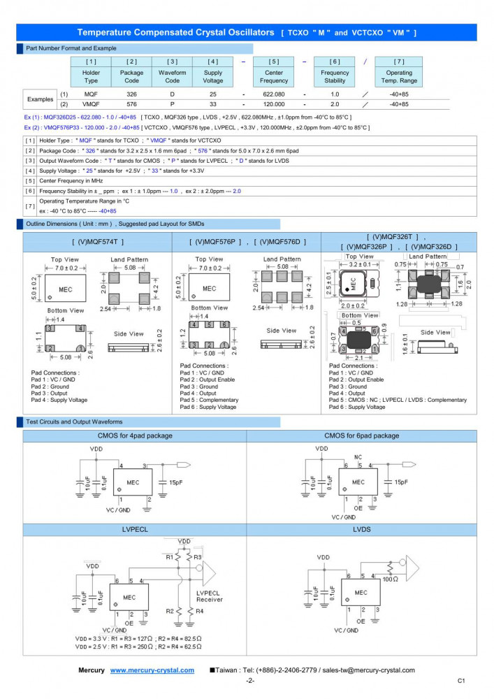 Mercury oscillator document preview, page 2