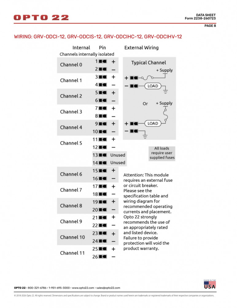 GRV-ODCIHC-12 technical document page 8