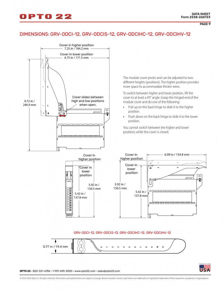 GRV-ODCIHC-12 technical document page 9