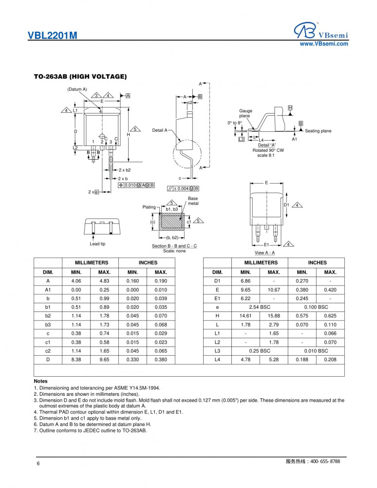 VBL2201M datasheet page 6