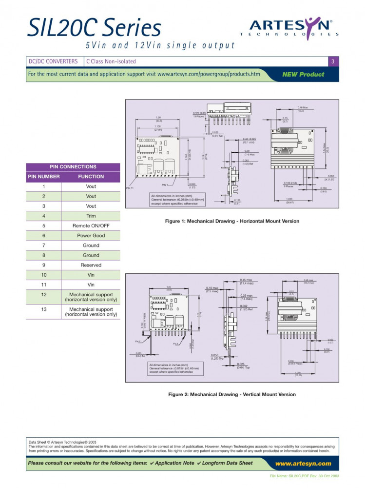 SIL20C-12SADJ-V datasheet page 3