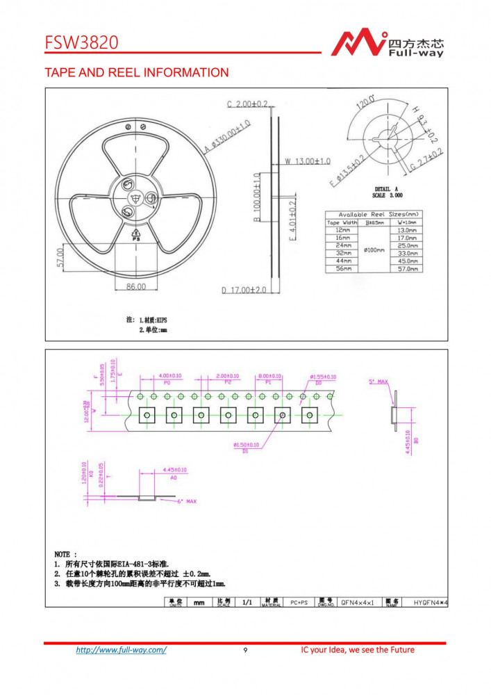 FSW3820 datasheet page 9