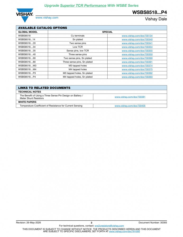 WSBS8518 datasheet page 3