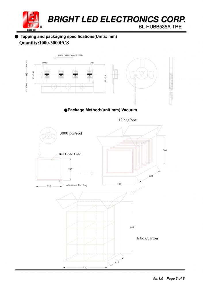 BL-HUBB535A-TRE datasheet page 3