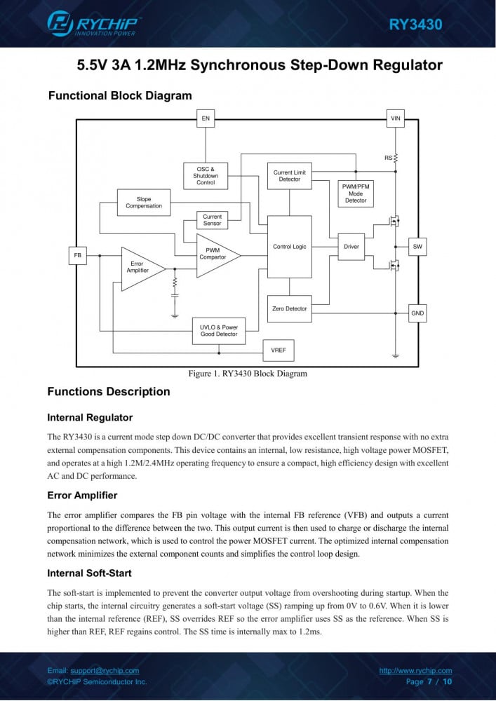 RY3430 datasheet page 7