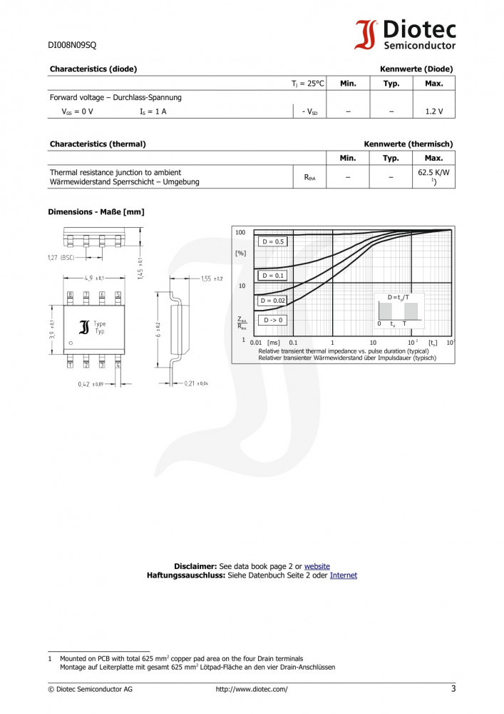 DIOTEC DI008N09SQ technical document page 3