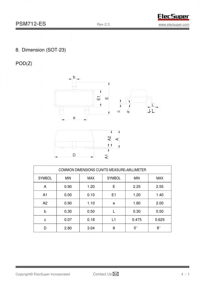 PSM712-ES datasheet page 5