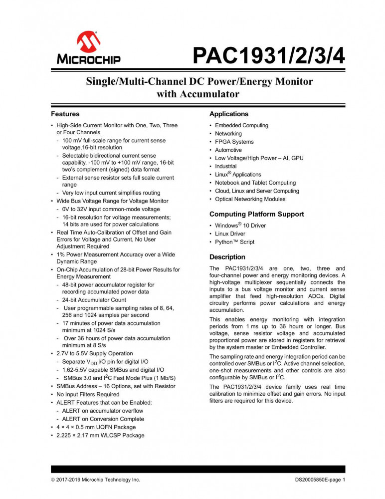 PAC1934 technical document page 1
