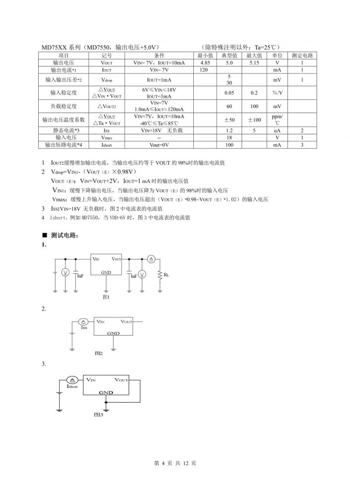 MD7540 datasheet page 4