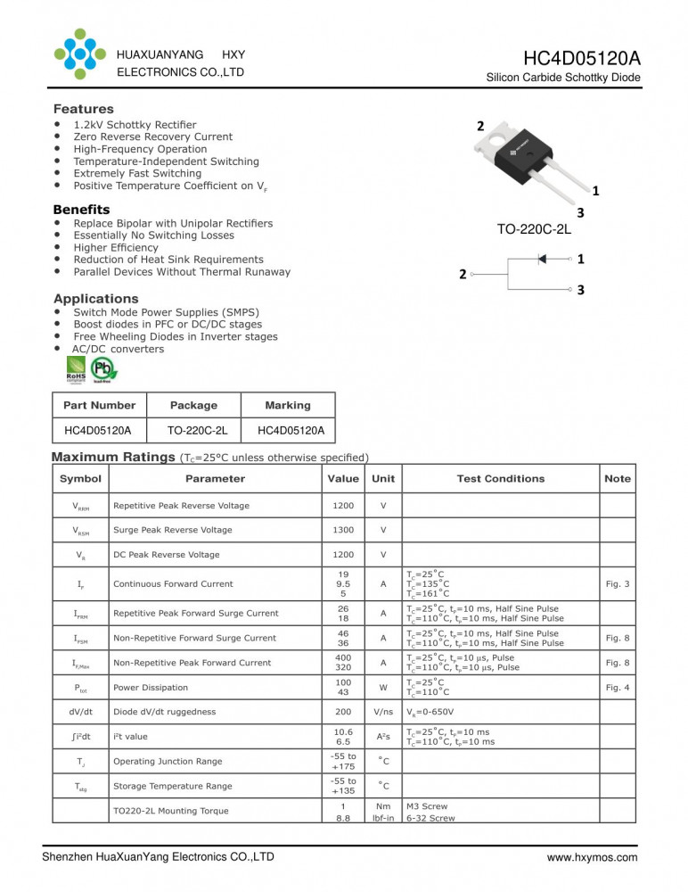 HC4D05120A datasheet page 1