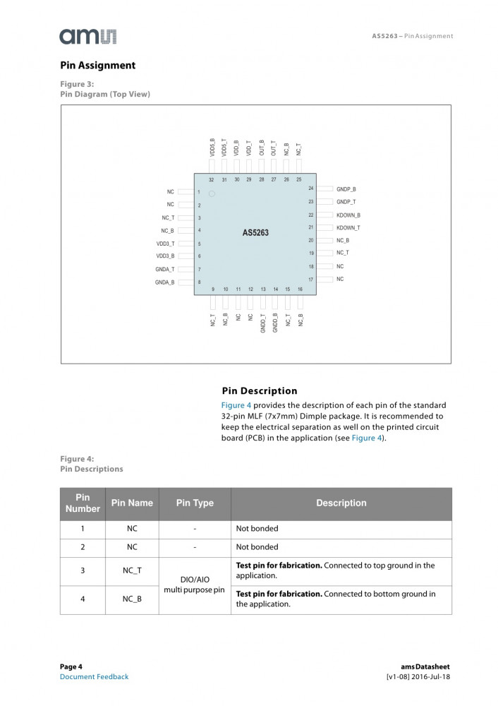 AS5263 datasheet page 4