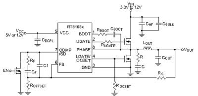 RT8108 - 5V to 12V Single Synchronous Buck PWM Controller for sale