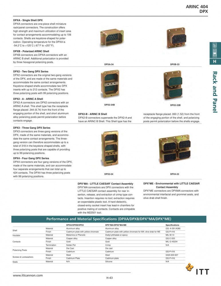 ITT CANNON DPX document page 2