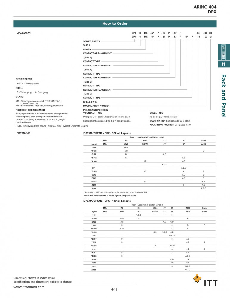 ITT CANNON DPX document page 4