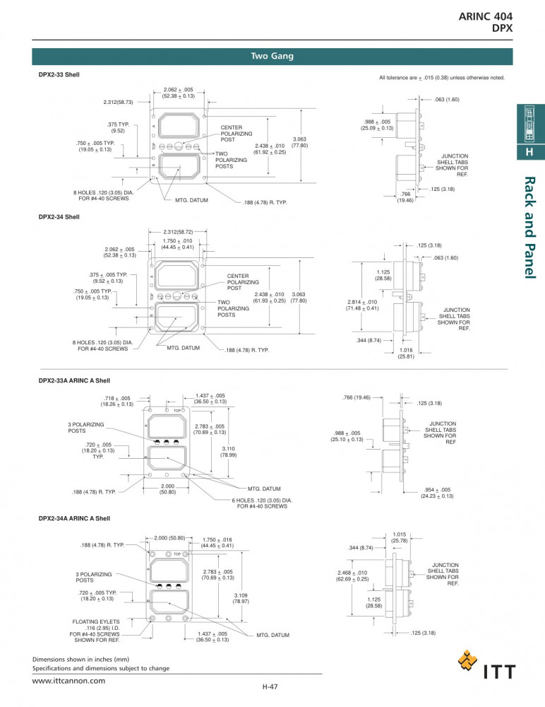 ITT CANNON DPX document page 6