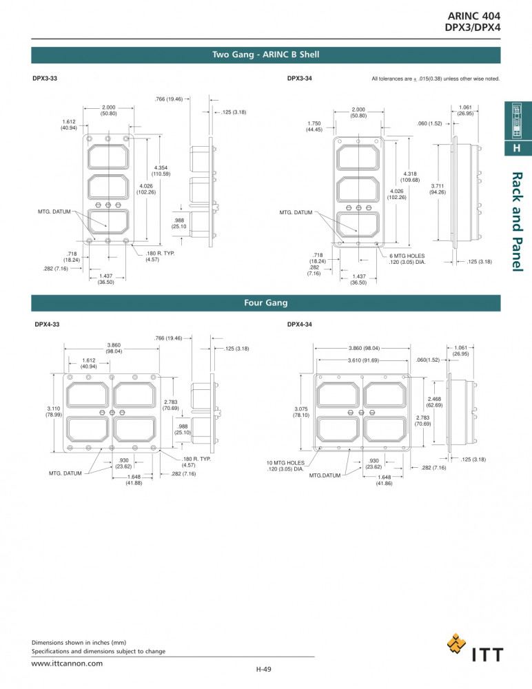 ITT CANNON DPX document page 8