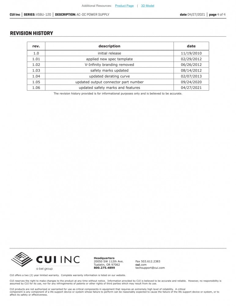 VSBU-120-15 datasheet page 4