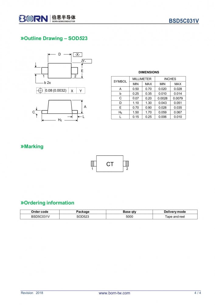 BSD5C031V datasheet page 4