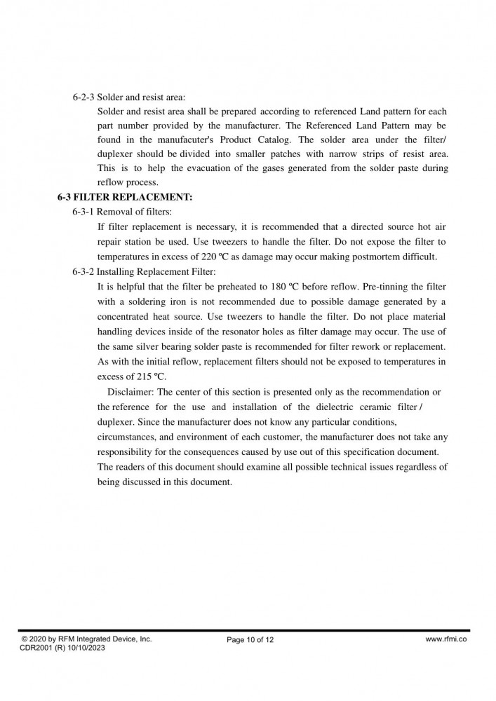 CDR2001 technical document page 10