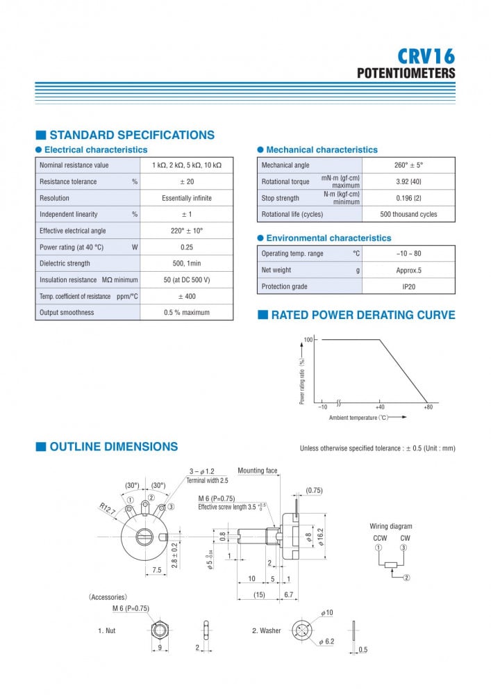 Nidec CRV16-00-103 datasheet page 2