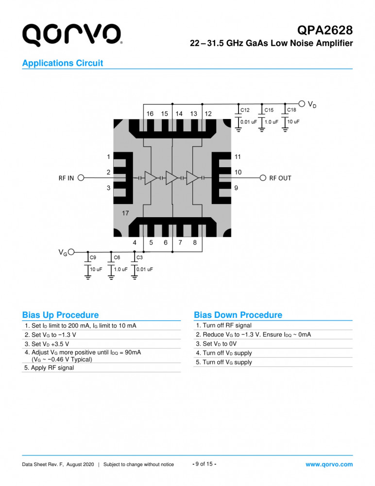 QPA2628 datasheet page 9